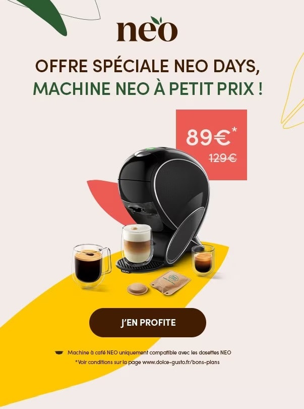 NEO Dosettes compostables en papier machine NEO |NESCAFÉ® Dolce Gusto®