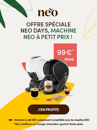 NEO lattes dosette compostable, sachet recyclable papier|Dolce Gusto®